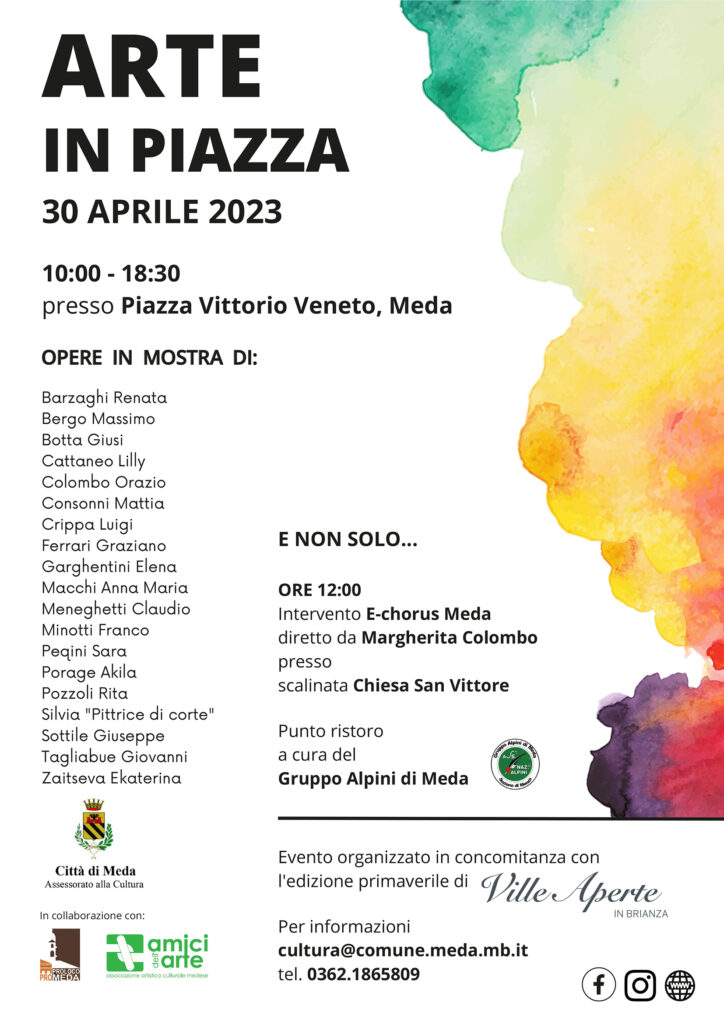 ARTE IN PIAZZA – 30 aprile 2023 – Villa Antona Traversi